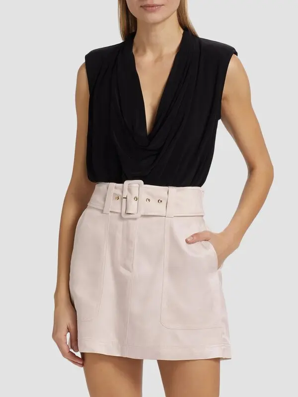 Ramy Brook Eden Stretch Jersey Sleeveless Bodysuit