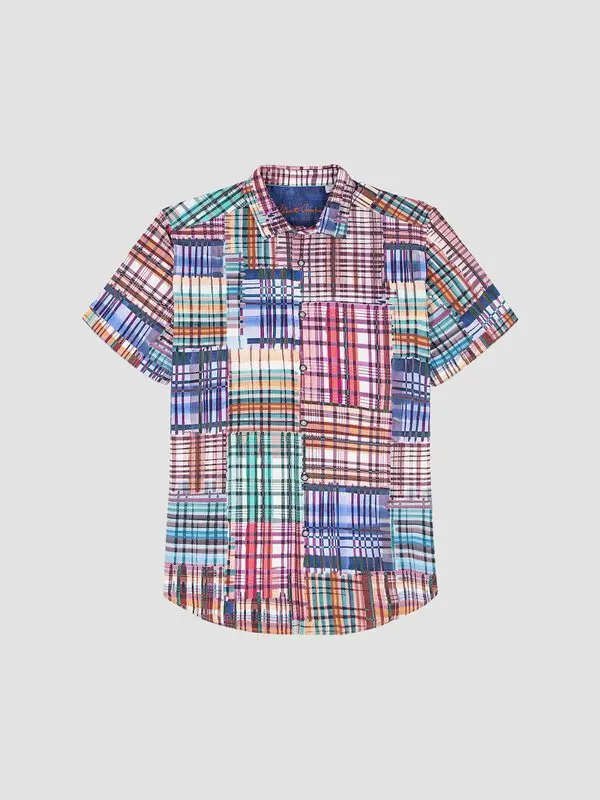 Robert Graham Murdoch Plaid Cotton Short-sleeve Shirt
