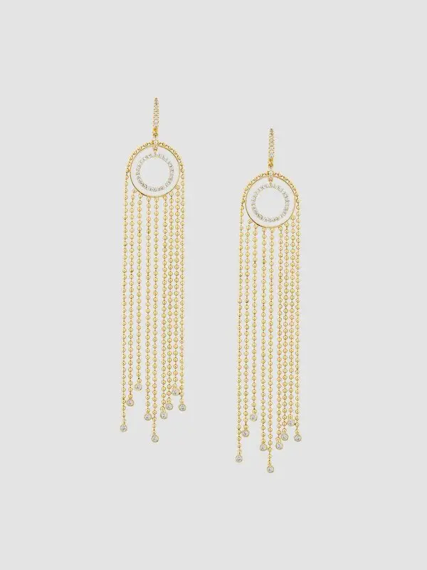 Ramy Brook Pavé Ring Mallorie Goldtone & Cubic Zirconia Earrings