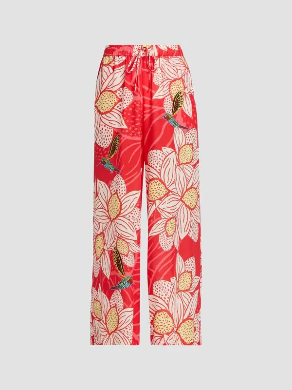 Johnny Was X Ashley Percival Wide-leg Pants