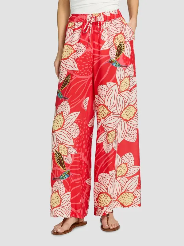 Johnny Was X Ashley Percival Wide-leg Pants