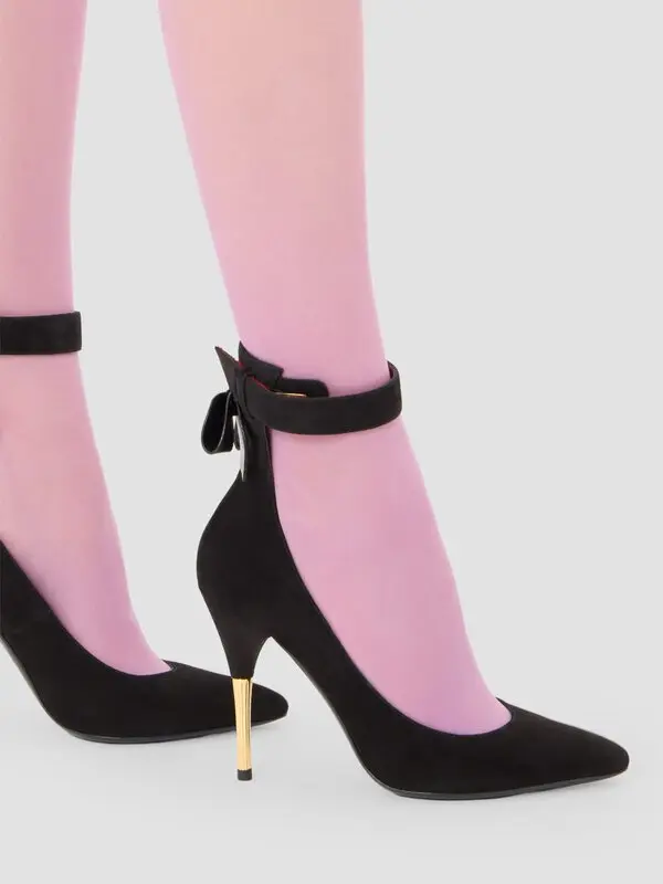 Valentino Garavani Fatale 105mm Suede Pumps - Black