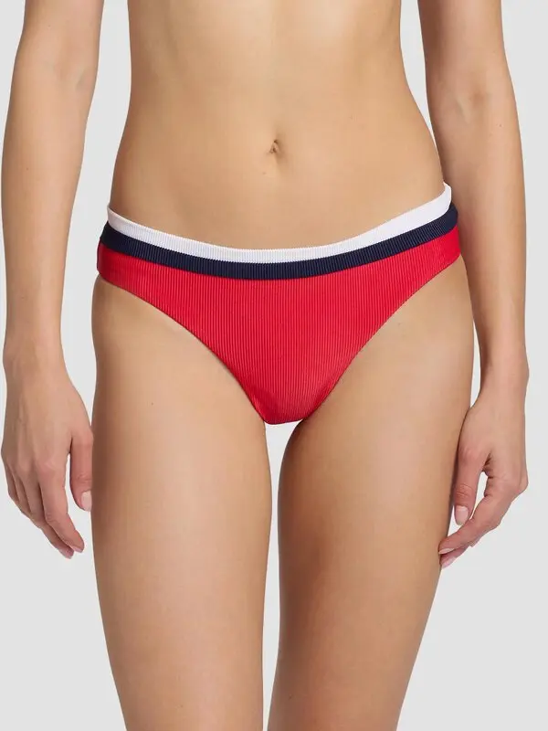 Beach Riot Saffron Colorblocked Bikini Bottom