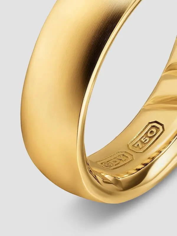 David Yurman Streamline Band Ring In 18k Yellow 6.2mm