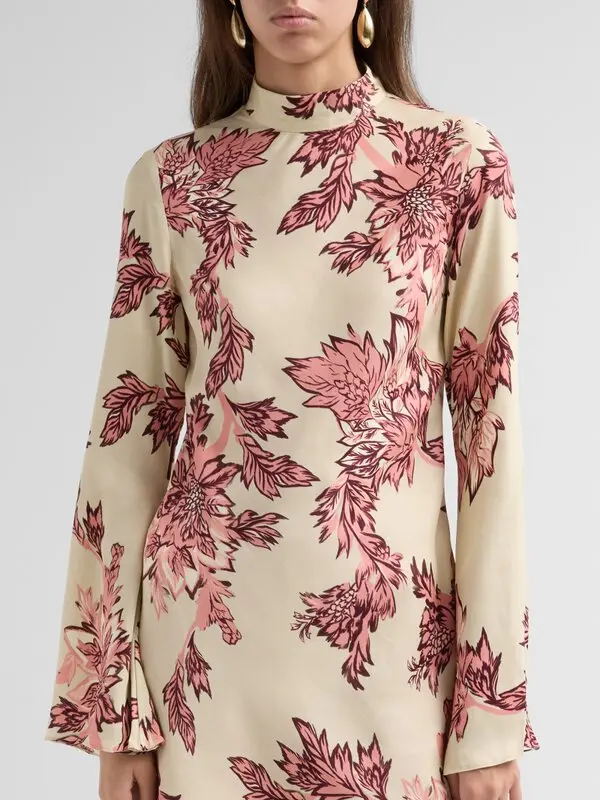 Hemant & Nandita Printed Bias-cut Mini Dress