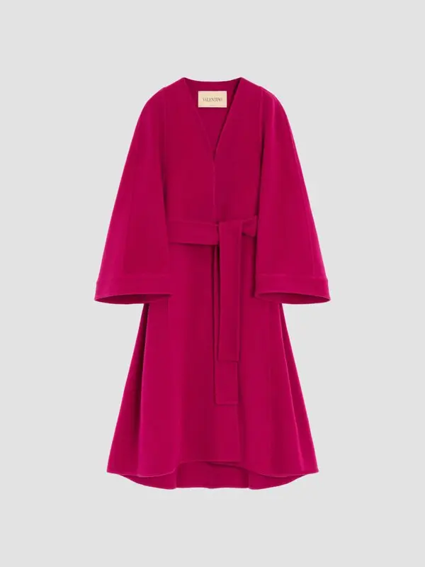 Valentino Garavani Soft Drap Coat - Raspberry