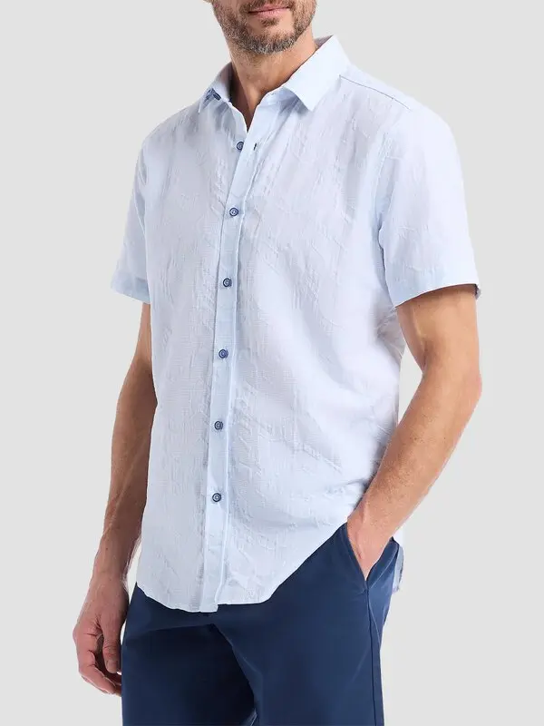 Robert Graham Brackenbury Cotton Short-sleeve Shirt