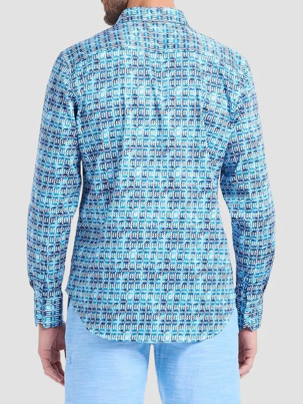 Robert Graham Westmoreland Geometric Stretch-cotton Shirt