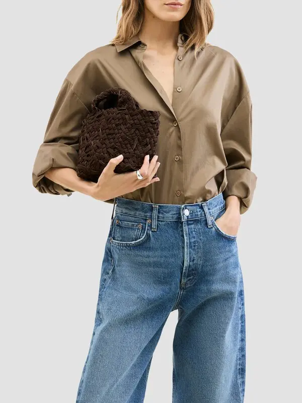 NAGHEDI St. Barths Petit Nest Weave Top Handle Bag