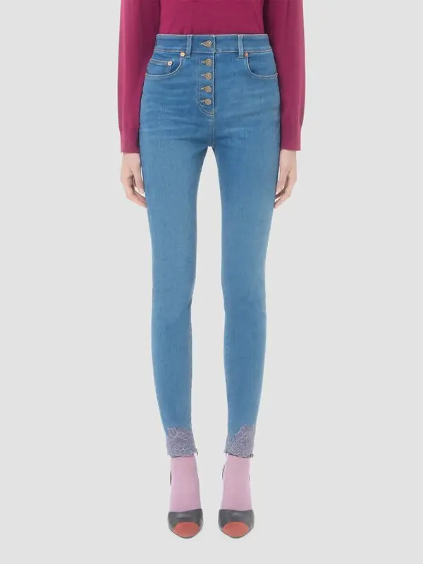 Valentino Garavani Jeans With Lace
