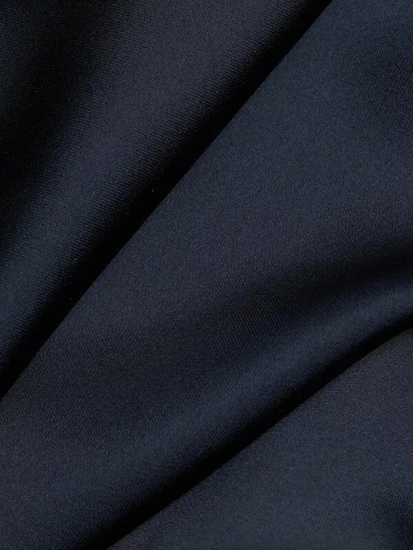 Ramy Brook Nari Satin Halter Minidress - Navy
