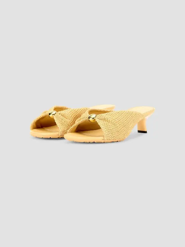 Loewe X Paula's Ibiza Pebble 45mm Woven Kitten-heel Sandals