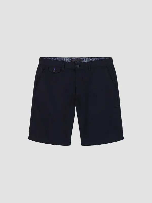 Robert Graham Dixton Solid Cotton-linen Shorts