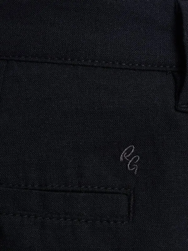 Robert Graham Dixton Solid Cotton-linen Shorts