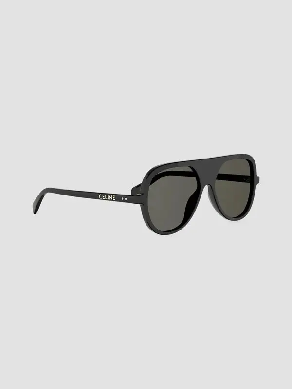 Celine 55mm Pilot Sunglasses - Black