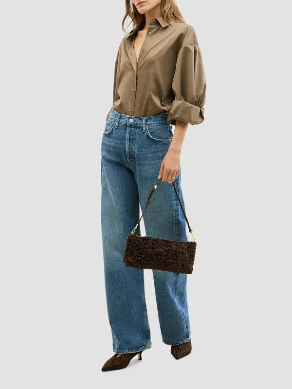 NAGHEDI Gala Nest Weave Clutch Bag