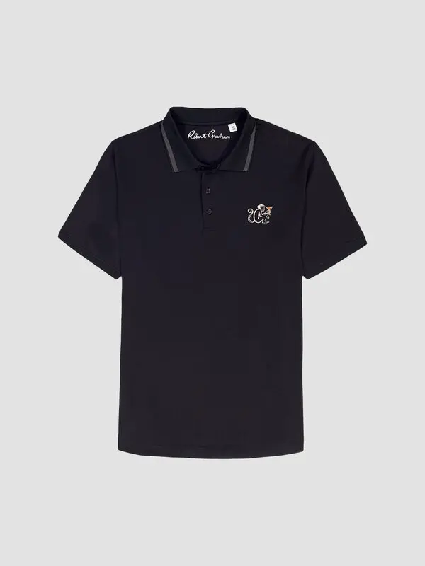 Robert Graham Monkey Business Knit Polo Shirt