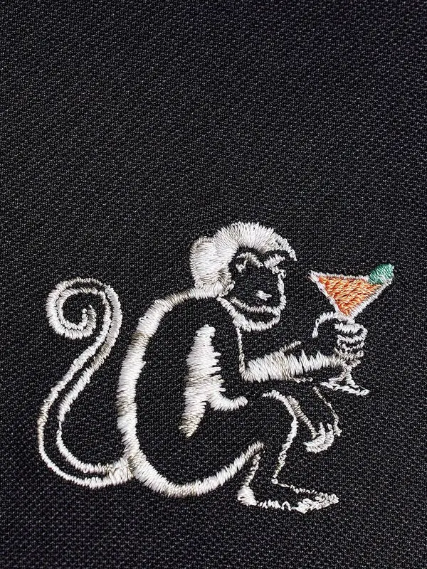 Robert Graham Monkey Business Knit Polo Shirt