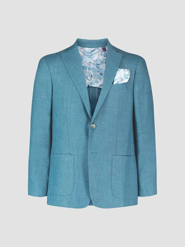 Robert Graham Fawler Woven Linen-virgin Wool Sportcoat