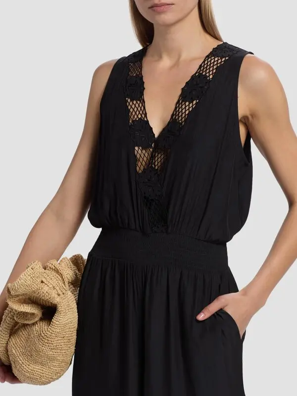 Ramy Brook Nayeli Lace-trimmed Jumpsuit