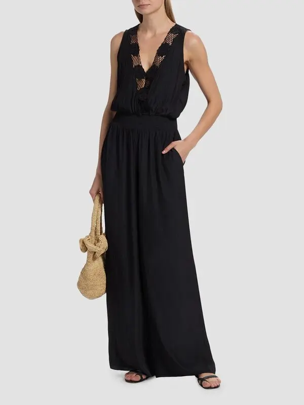 Ramy Brook Nayeli Lace-trimmed Jumpsuit