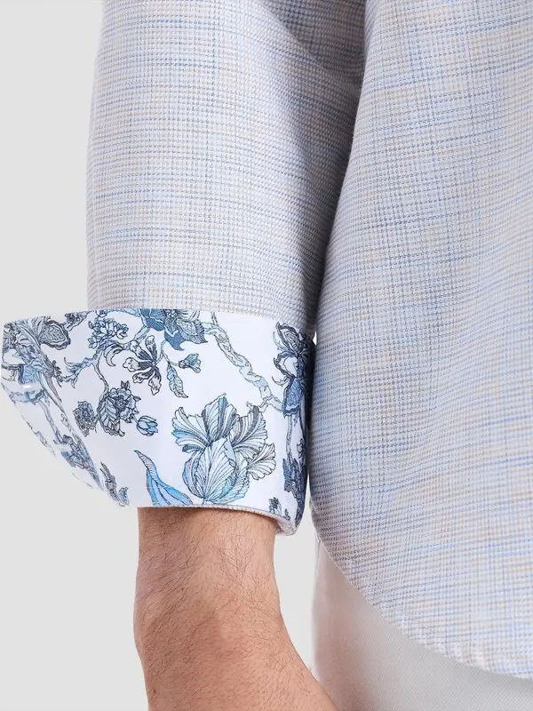 Robert Graham Edison Space-dye Cotton Shirt