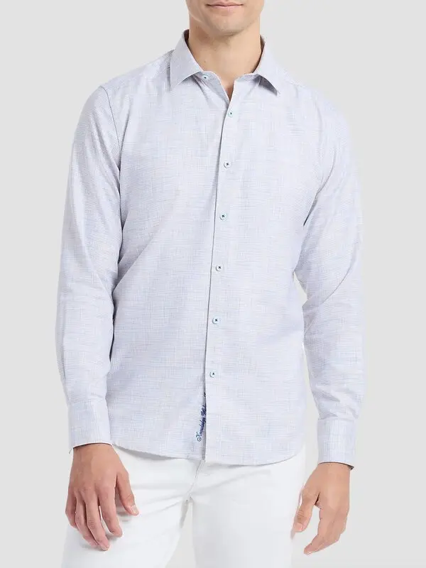 Robert Graham Edison Space-dye Cotton Shirt