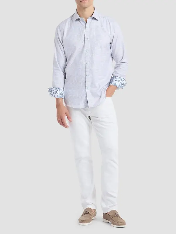 Robert Graham Edison Space-dye Cotton Shirt