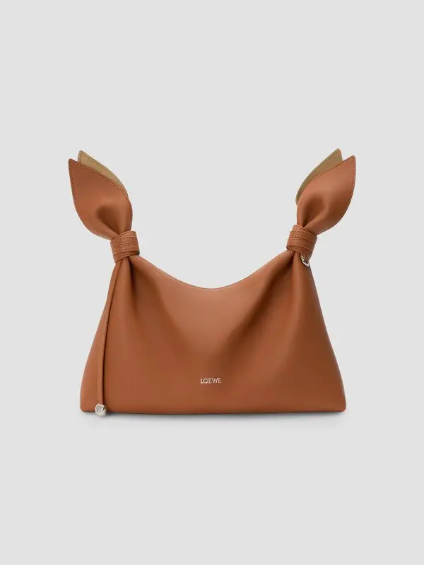 Loewe Scarf Medium Leather Shoulder Bag - Squirrel
