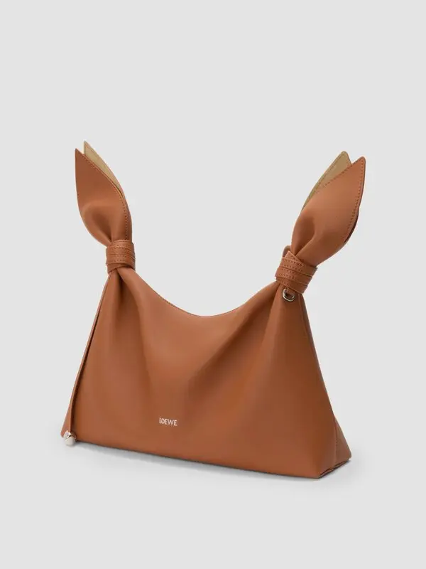 Loewe Scarf Medium Leather Shoulder Bag - Squirrel