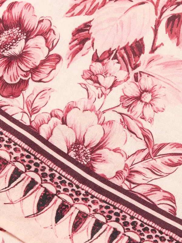 Johnny Was Floral Linen Minidress