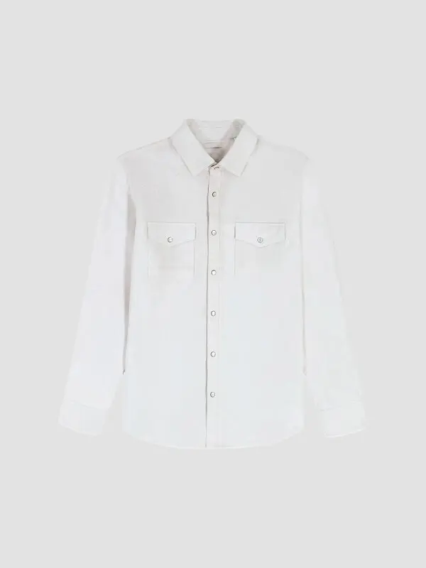 Robert Graham Marstow Leather Shirt Jacket