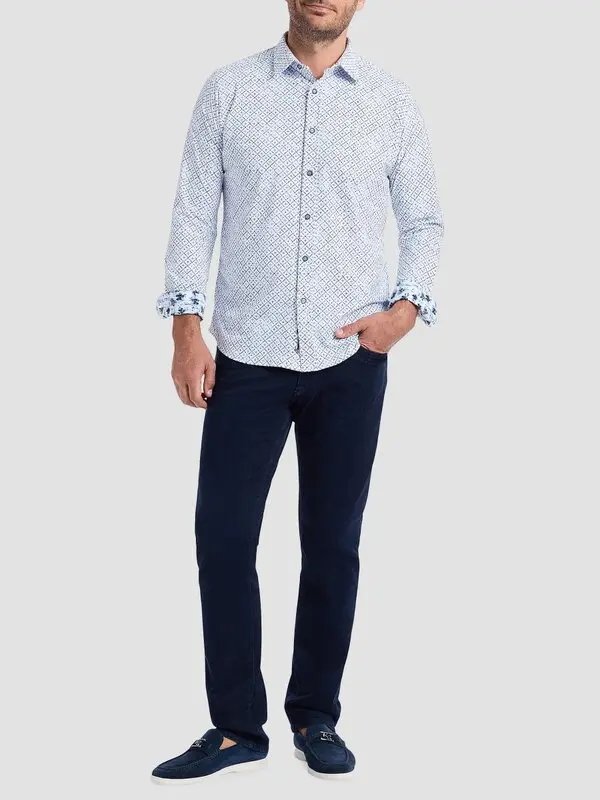 Robert Graham Montagu Knit Button-front Shirt
