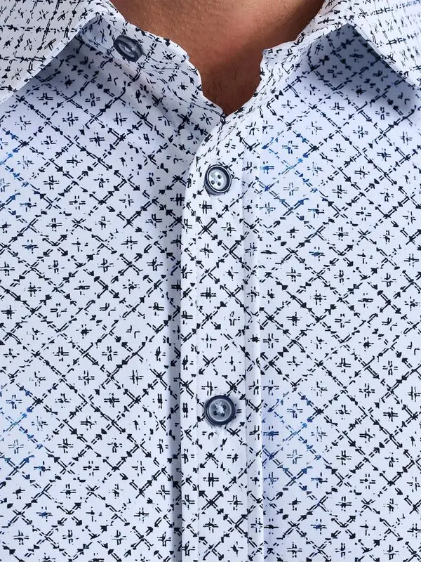 Robert Graham Montagu Knit Button-front Shirt