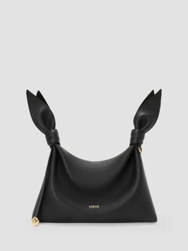 Loewe Scarf Mini Leather Crossbody Bag - Black