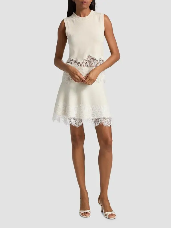 Ramy Brook Nerissa Lace & Wool-cashmere Sweater