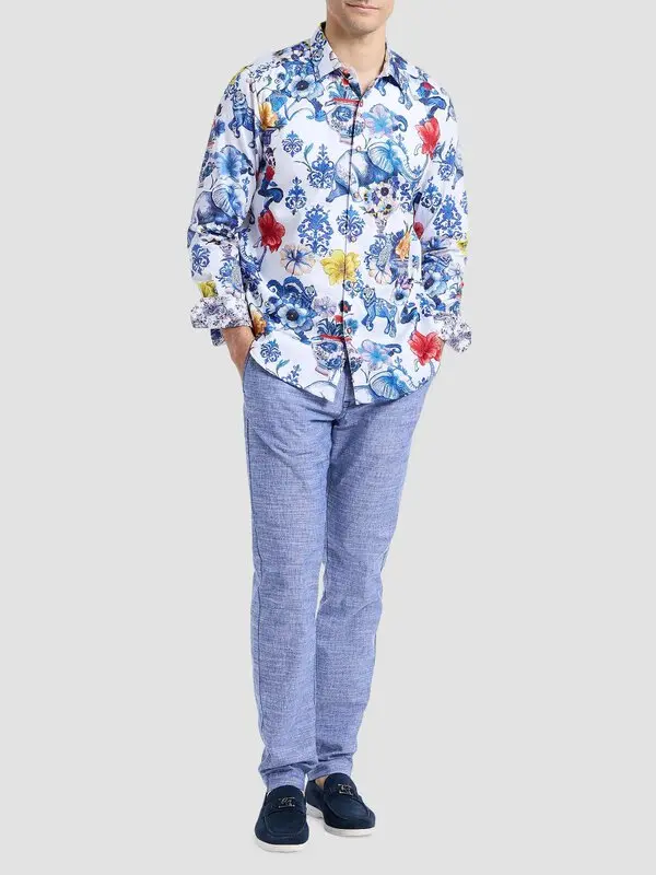 Robert Graham Piccadilly Floral Cotton Shirt