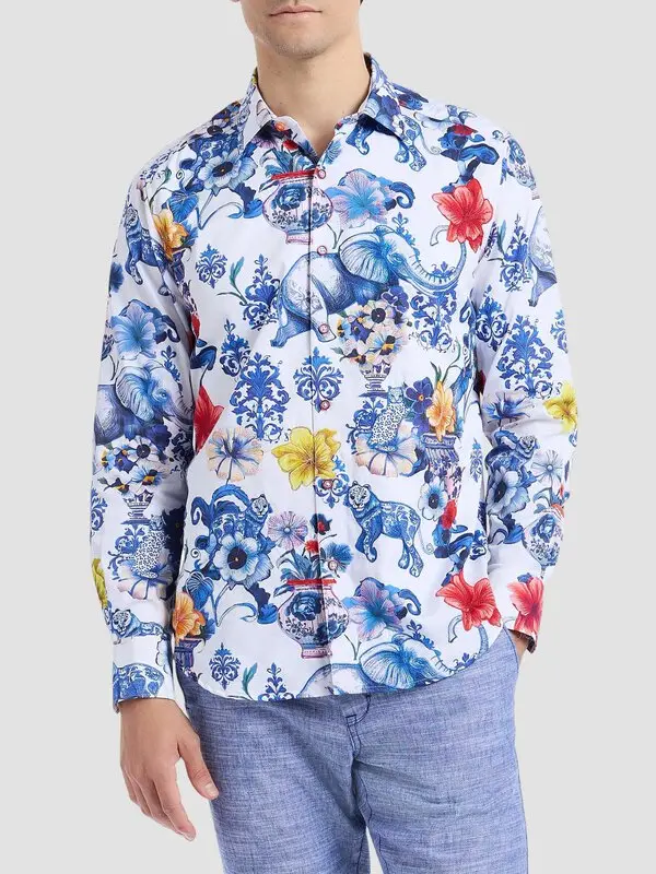 Robert Graham Piccadilly Floral Cotton Shirt