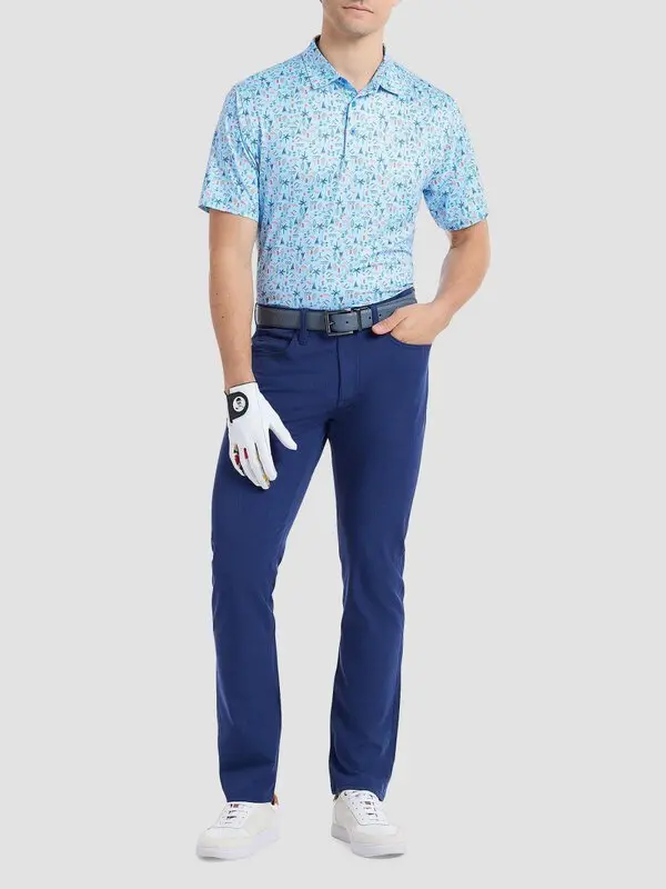 Robert Graham Coastal Vibes Performance Knit Polo Shirt