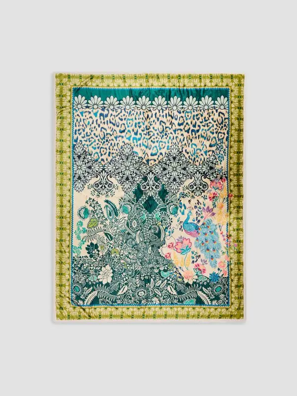 Johnny Was Paisley- & Leopard-print Travel Blanket - Clyde