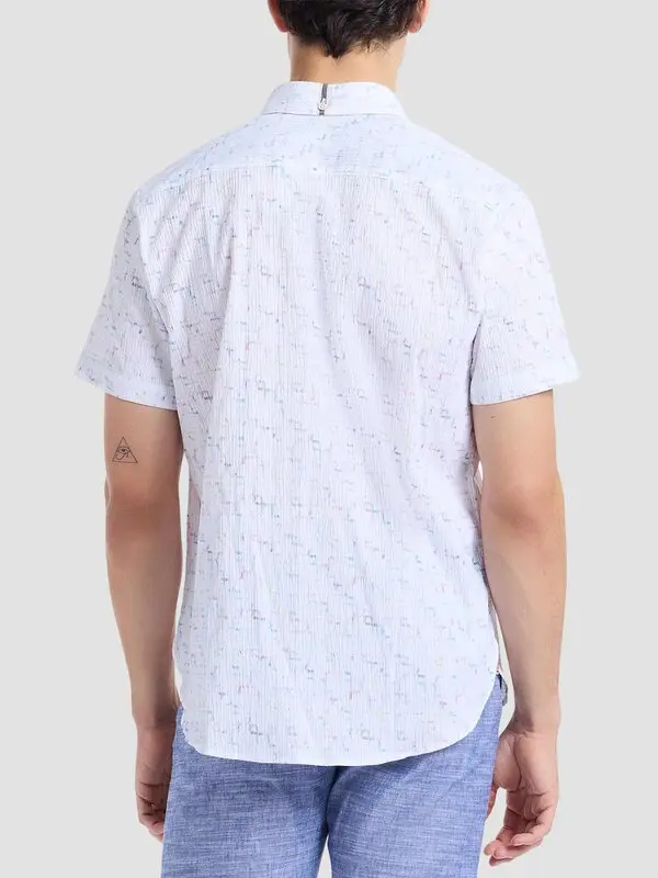 Robert Graham Kingshold Geometric Stretch-cotton Shirt
