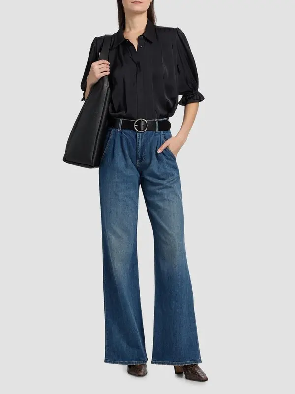 Ramy Brook Amira Pleated Shirt