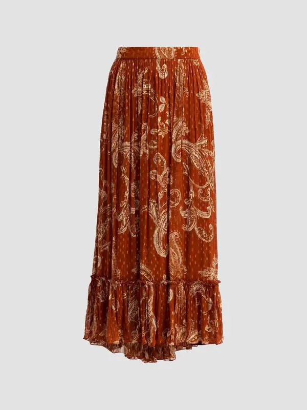 Hemant & Nandita Printed High-low Maxi Skirt - Multi