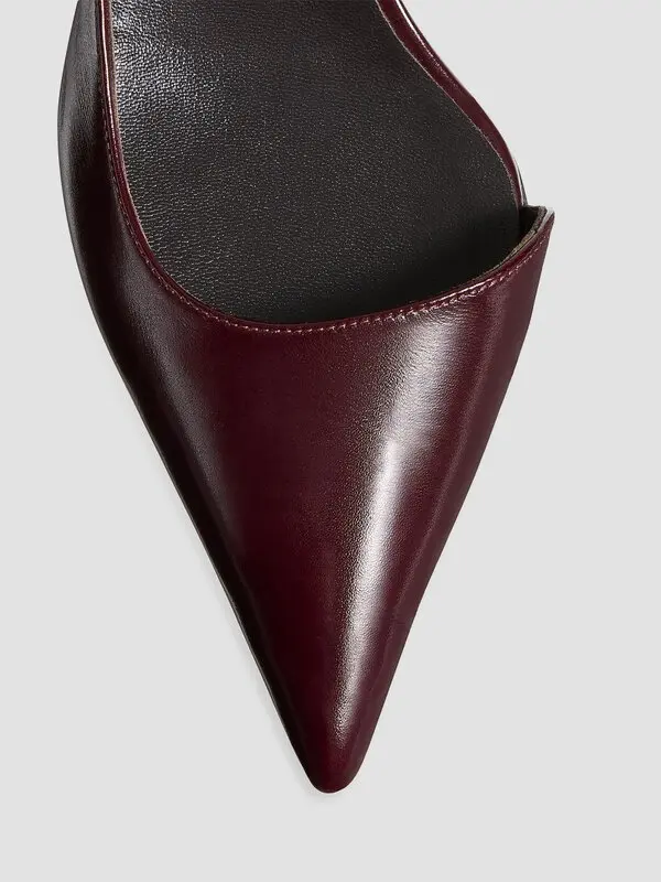 Khaite Jett 45mm Leather D'orsay Pumps
