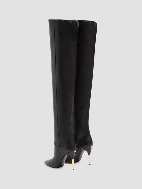Valentino Garavani Deboot 105mm Over-the-knee Calfskin Boots
