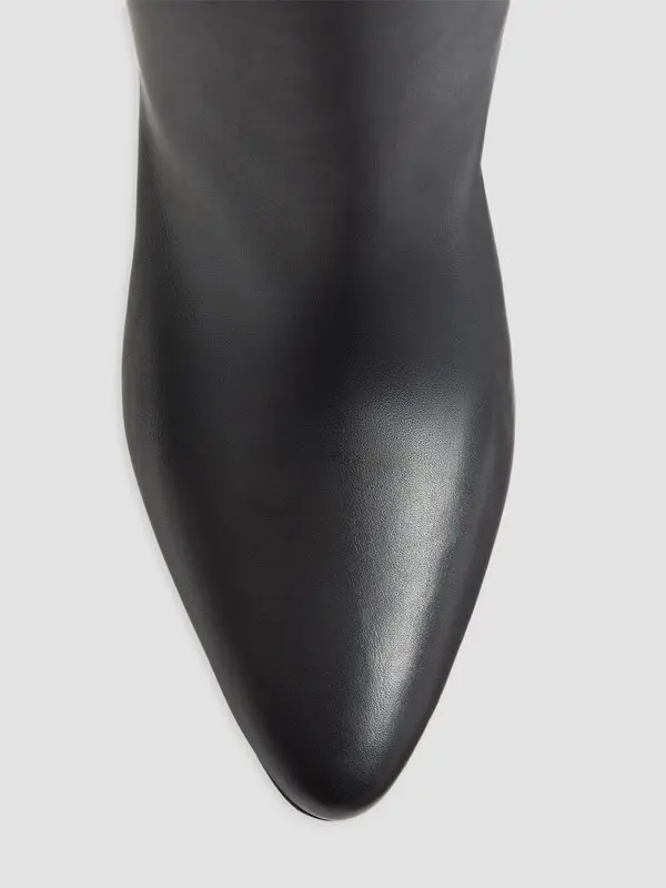Valentino Garavani Deboot 105mm Over-the-knee Calfskin Boots - Black