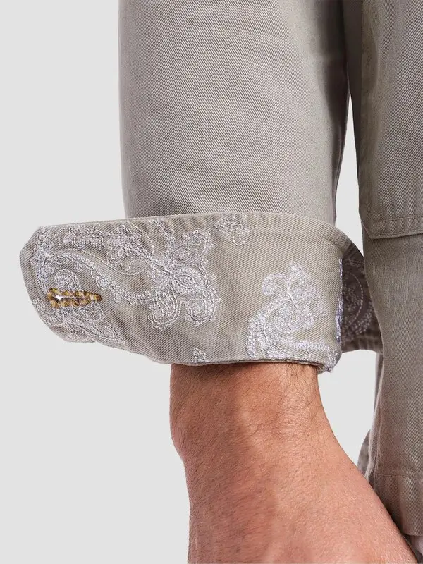 Robert Graham Guston Woven Cotton Shirt Jacket