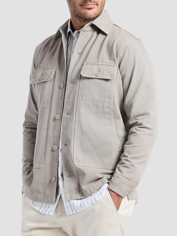 Robert Graham Guston Woven Cotton Shirt Jacket