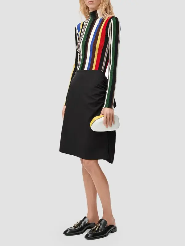 Loewe Drape Wool Skirt