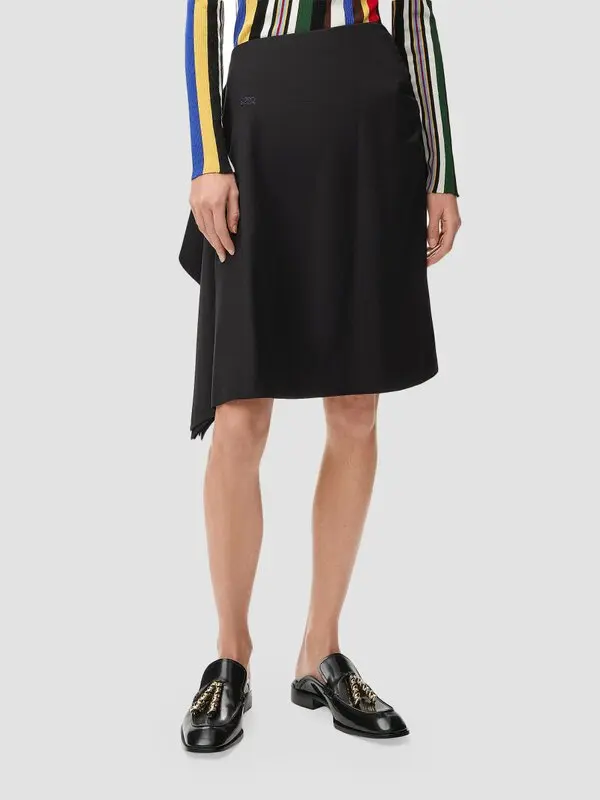 Loewe Drape Wool Skirt